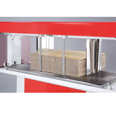 TP-702CCQ Corrugated 3-Side Bundle Squaring and Strapping System ...